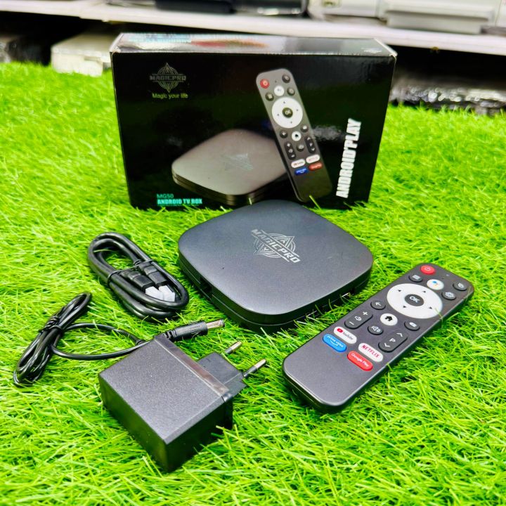 MAGIC PRO ANDROID TV BOX 8GB/128GB WITH VOICE REMOTE , FREE NETFLIX AND ...