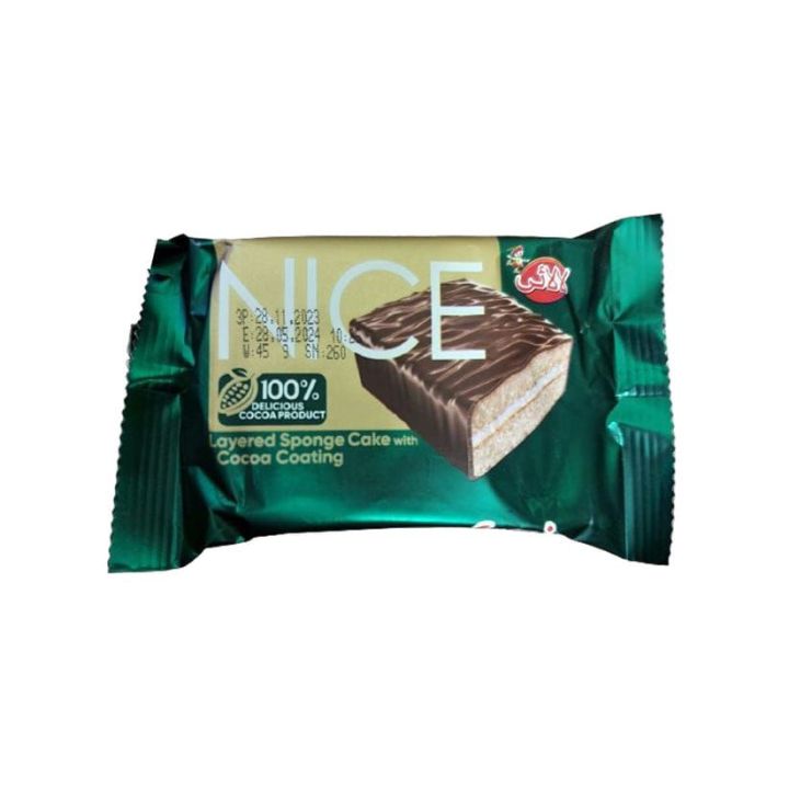 Imported lalai Nice Layered Sponge cake with coca coating (24 piece ...