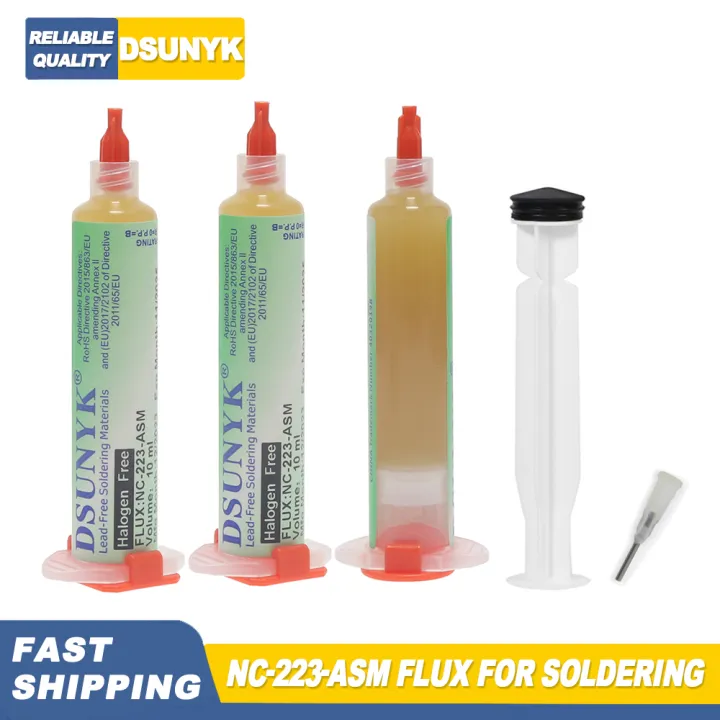DSUNYK NC-223-ASM 10cc Flux For Soldering BGA PCB Flux No-Clean Solder ...