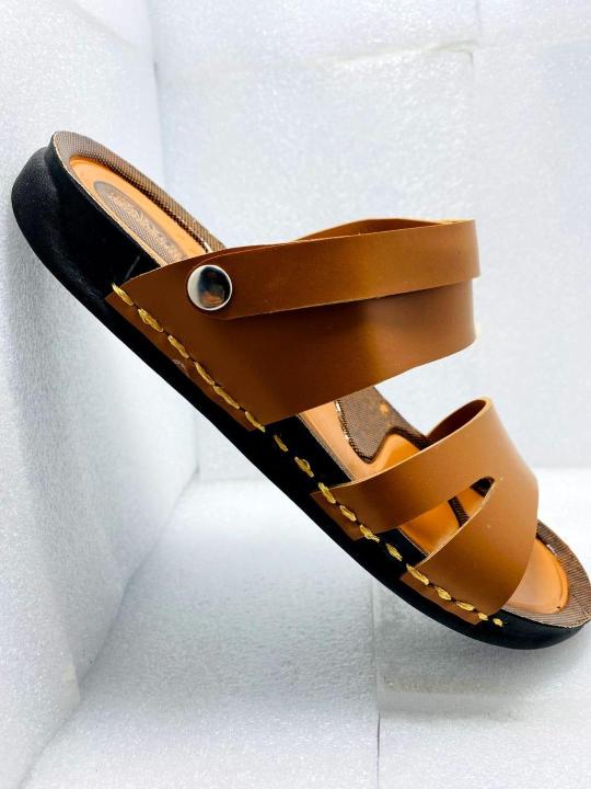 Men's Casual Synthetic Leather Sandals - 1 Pair | Daraz.pk