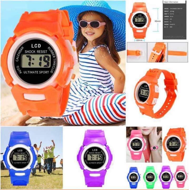 New Children Watch Boys Girls LED Digital Sports Watches Waterproof ...