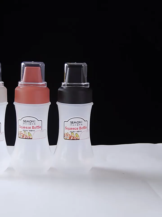 5 Hole Sauce Squeeze Bottle | Plastic Ketchup Honey Oil Dispenser ...