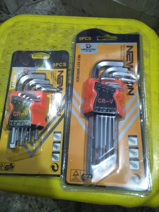 Stainless stell Newton L Key set, Hex Key Wrench Set, 9 PCS L Key set ...