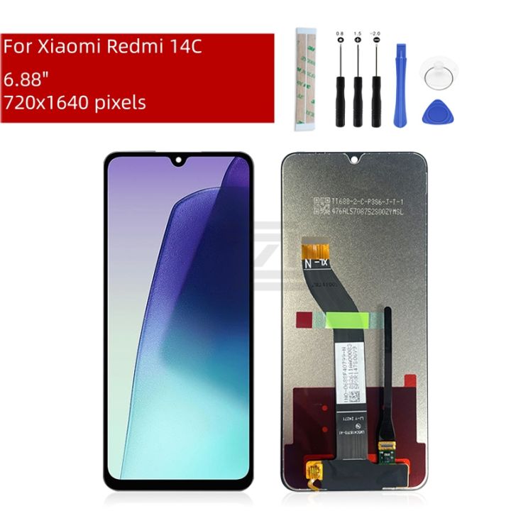 For Xiaomi Redmi 14c Lcd Display Touch Screen Digitizer Assembly With ...
