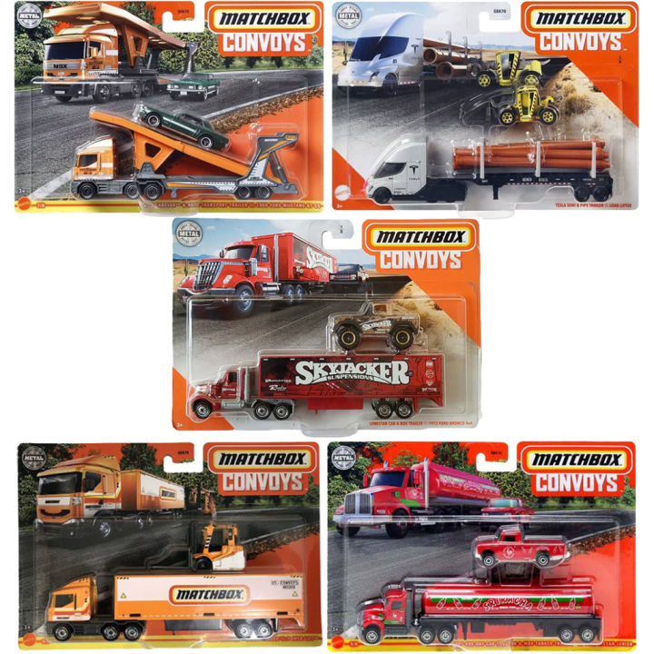 Matchbox convoys cast vehicle series trucks and trailers genuine toys ...