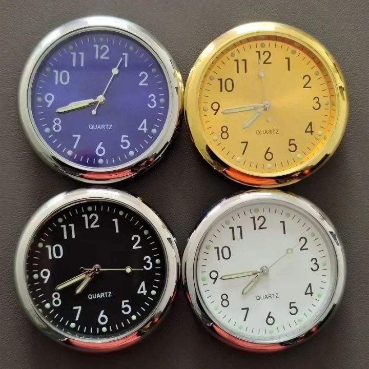 Car Clock Automobiles Internal Stick-On Watch Mechanics Quartz Clocks ...