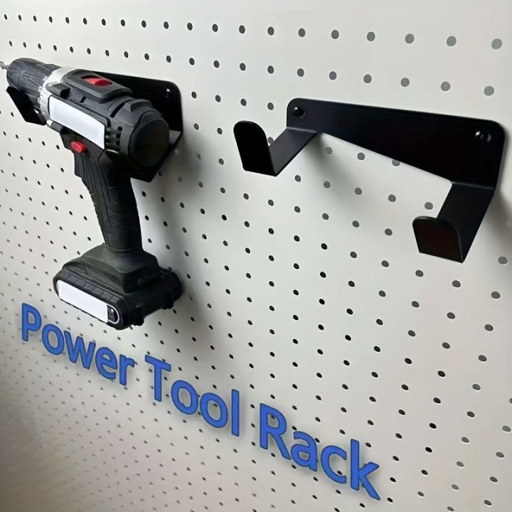 Wall-Mounted Electric Tool Metal Rack, Drill Wall Storage Organizer for ...