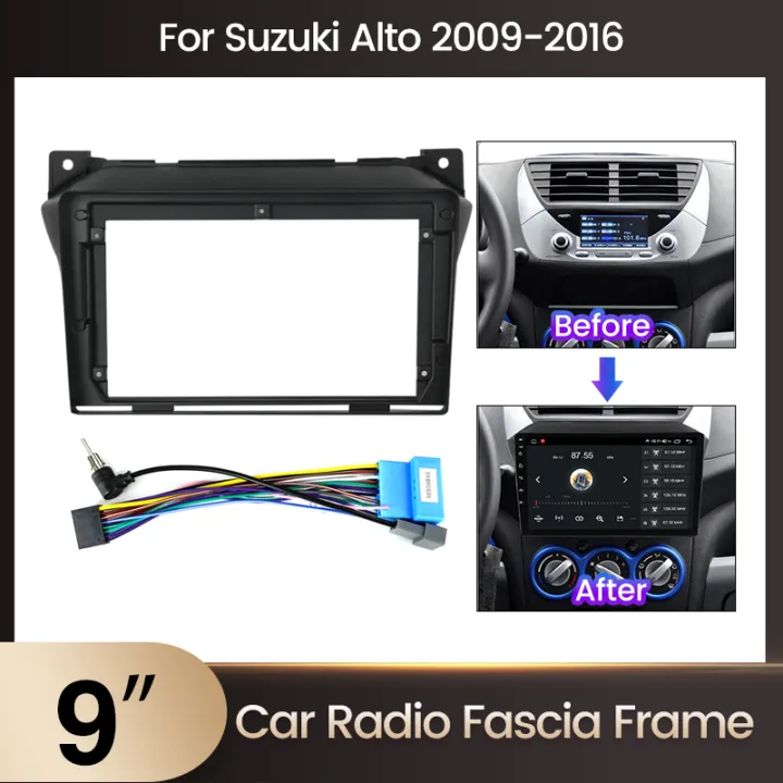 9" Android Radio Fascia Frame For Suzuki Alto 2009-2016 Dash Panel MK7 ...