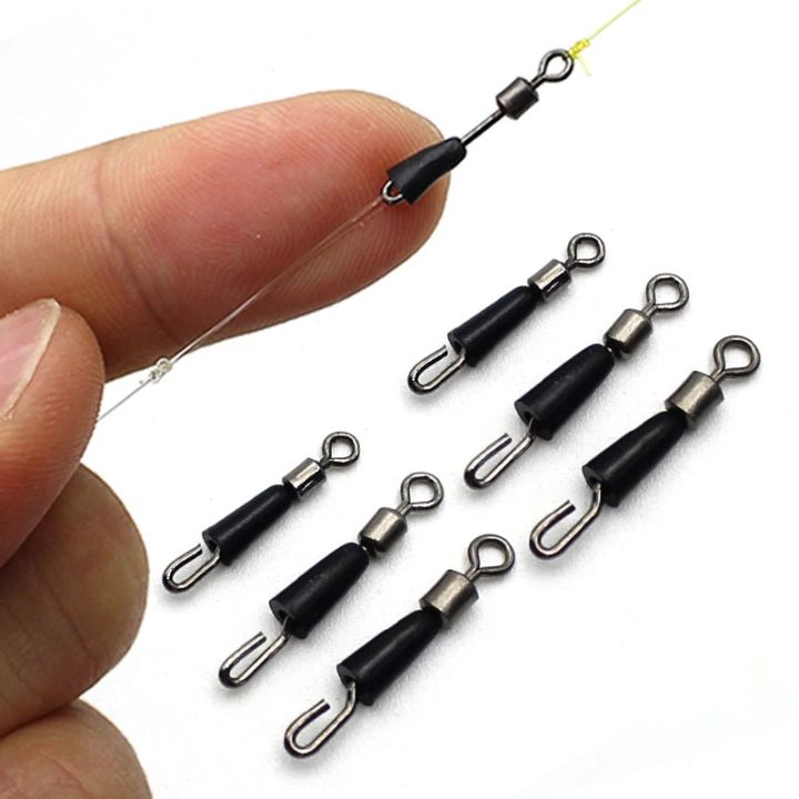 30/50PCSFishing Bearing Swivels Ball Bearing Swivel Solid Rings Fishing ...