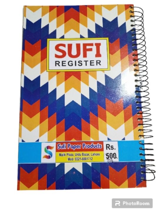 A/4 Single Ruled Narrow Line Spiral Ring Register With Extra Sheets ...