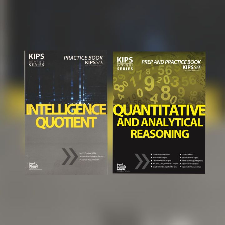 Set of 2 books: Kips Entry Tests Series Intelligence Quotient IQ FUNG ...