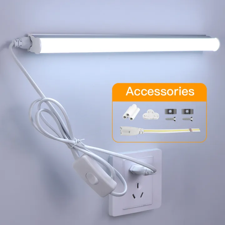 Led Tube Light With Switch Wire 110V 220V 6W Lighting T5 Bar Lamps 29cm For Living Room Bedroom ...