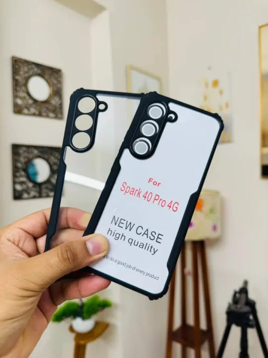 Tecno Spark 40 Pro Ipaky Shockproof Hybrid Armor Back Case Full Edge ...