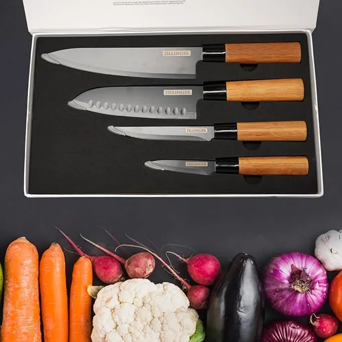 4Pcs Japanese Zillinger Knife Set | Daraz.pk