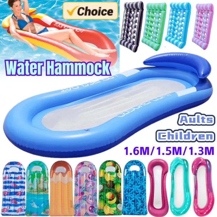 Inflatable Float Hammock Floating for Adults Child Poolside Lounging ...
