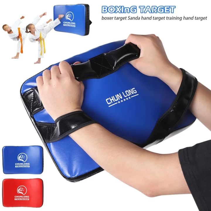 PU Leather MMA Muay Thai Sanda Karate Foot Target Taekwondo Boxing ...