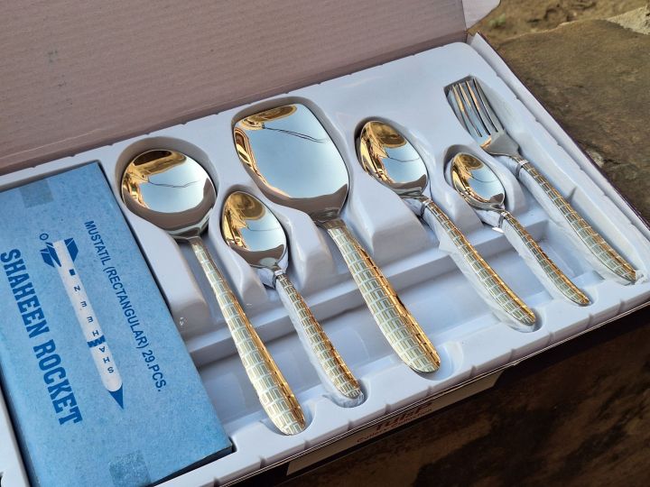 29pcs cutlery set laser design | Daraz.pk