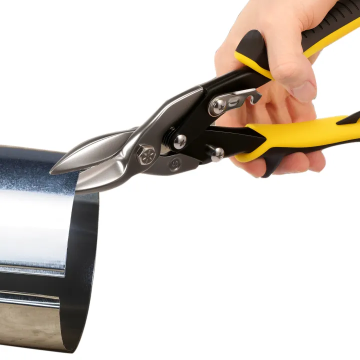 Cutting Gutter With Tin Snips