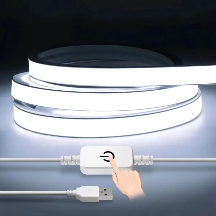 Smart PIR Motion Sensor Super Bright COB LED Strip Neon Light Auto ON ...