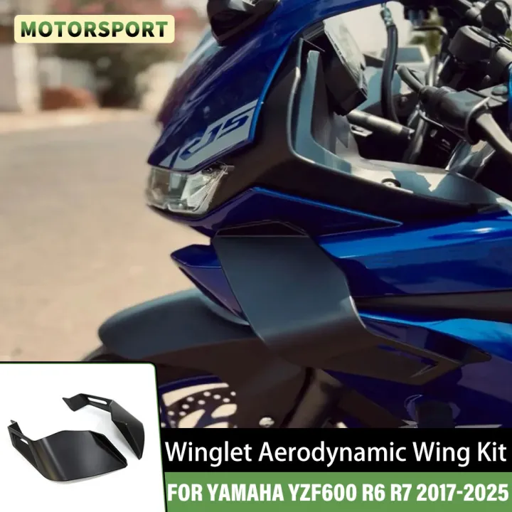 Motorcycle Universal Aerodynamic Wing Kit Fixed Winglet Fairing For ...