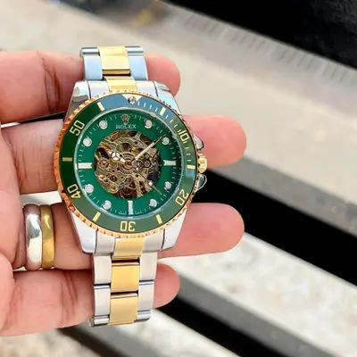 Rolex luxury Transparent men's watch | Daraz.com.np