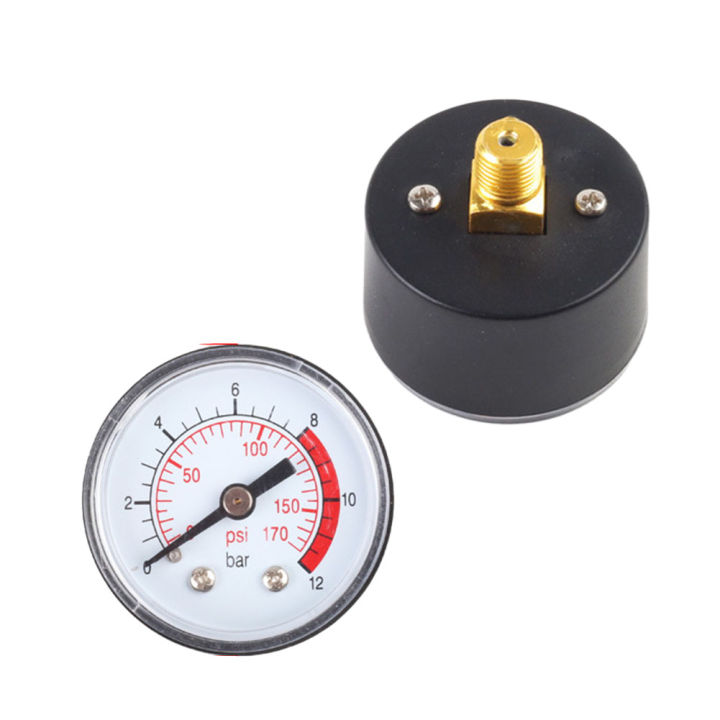 Air Compressor Pneumatic Hydraulic Fluid Pressure Gauge 0-12Bar / 0 ...
