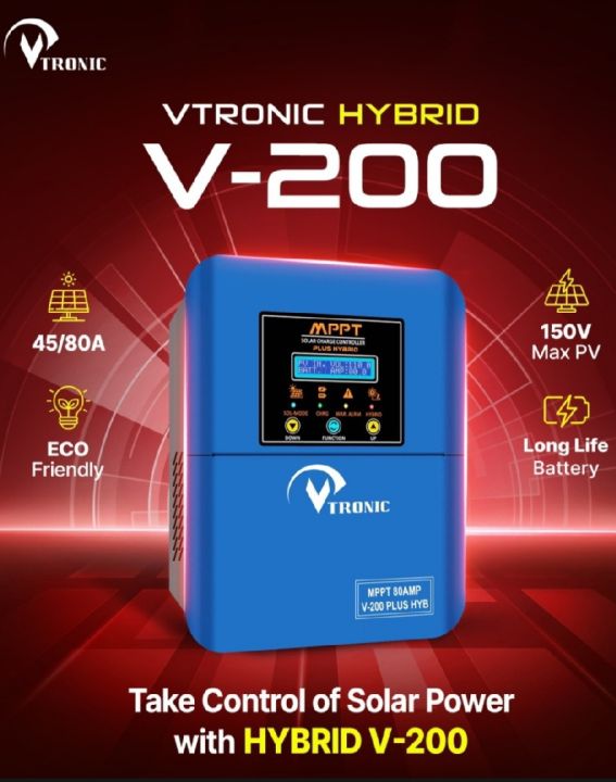 Vtronic Hybrid MPPT Solar Charge Controller 80A | Daraz.pk