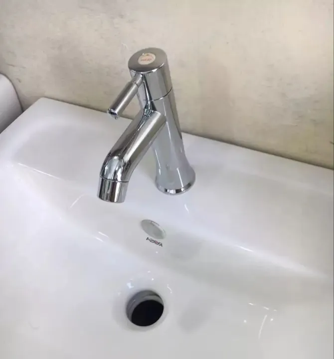 short piller tap roset wall basin tap chorome pvc liver tape | Daraz.com.bd