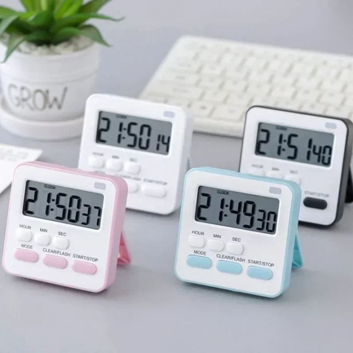 Digital Display Cooking Alarm Clock Kitchen Timer Sleep Stopwatch Clock ...