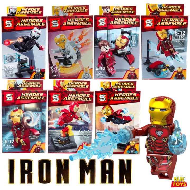 Iron Man building blocks Iron Man building blocks hero figure model ...