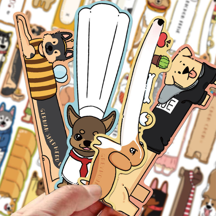 30Pcs Cartoon Kawaii Puppy Themed Bookmarks Student Reading Book Page ...