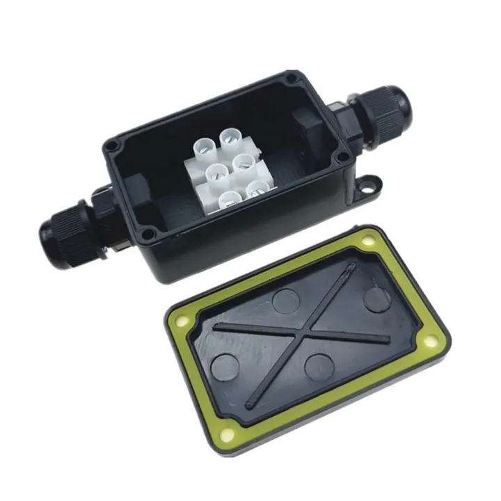 1 Pcs 2 Way IP66 Outdoor Waterproof Cable Connector Junction Box With ...