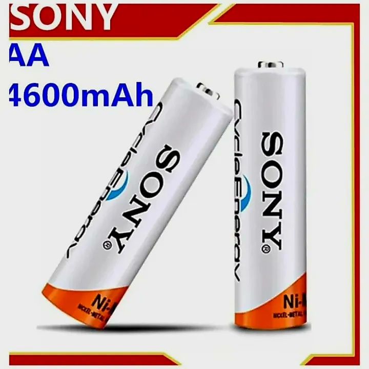 pake of 2 Sony AA and AAA Rechargeable Battery Cell CLOCK and Remote ...
