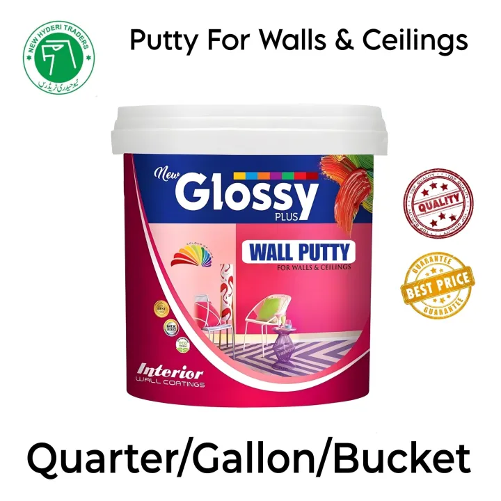 Glossy Wall Putty Paste Ready to Use | Acrylic Based White Putty for ...