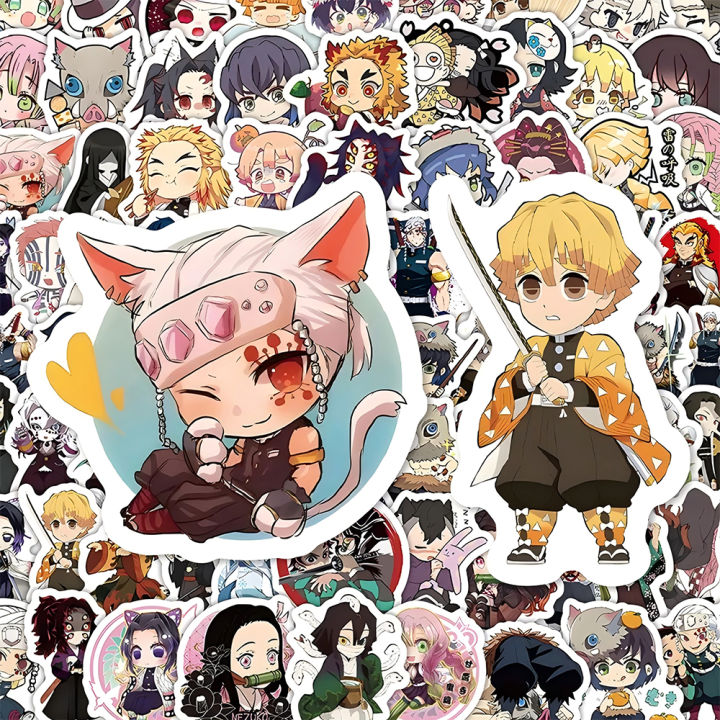 50/120pcs Cool Demon Slayer Stickers Anime Kamado Tanjirou Kamado ...