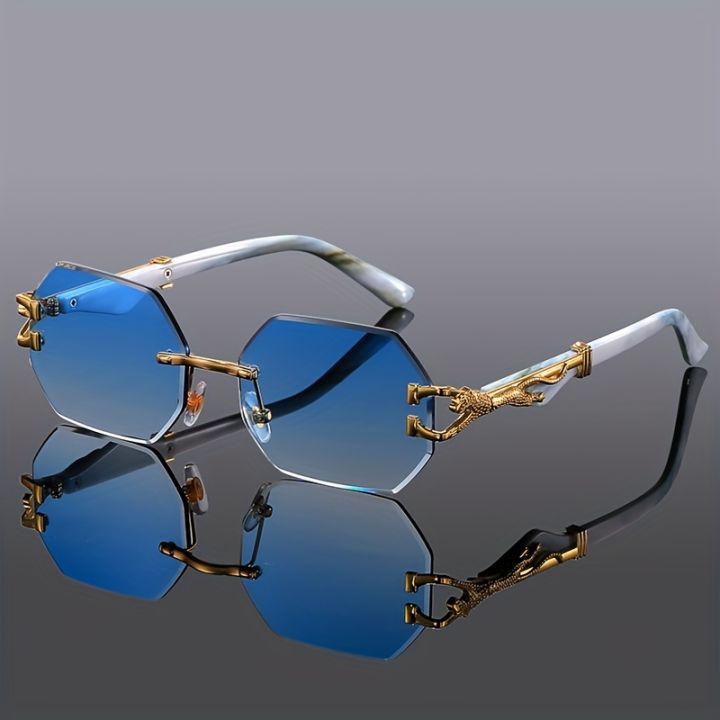 Geometric Leopard Print Sport Glasses For Women, Lightweight & Durable ...