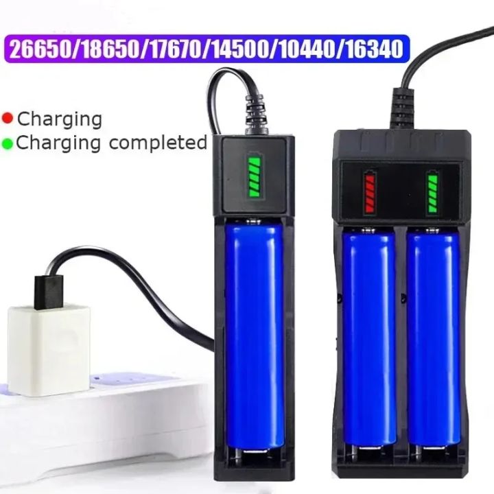 4 Slot 18650 Battery Charger Universal 37V 42V Lithium Ion Charger for ...