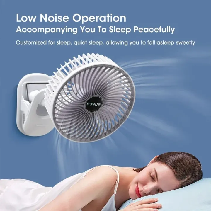 Mini Clip Fan Multifunctional Desktop Fan With Clip Rechargeable ...