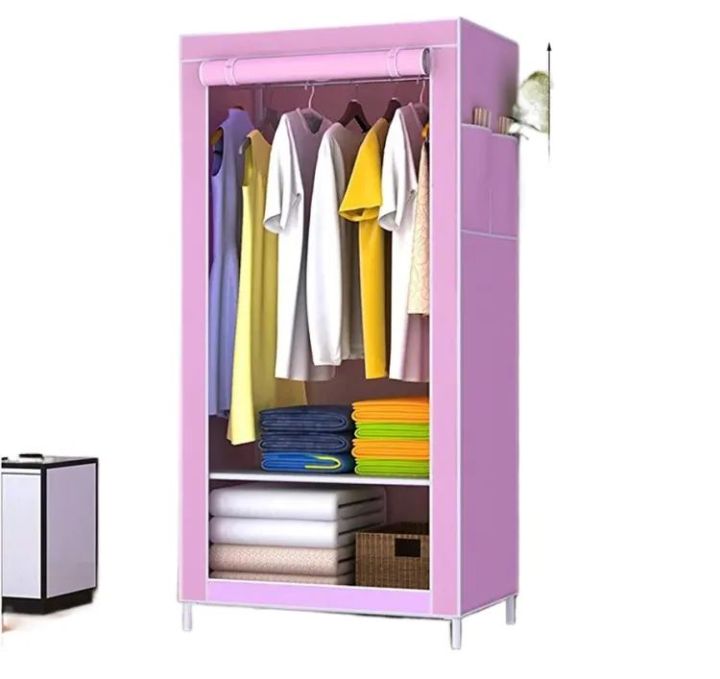Portable Wardrobe Closets Simple Wardrobe Closet Single Small | Daraz.pk