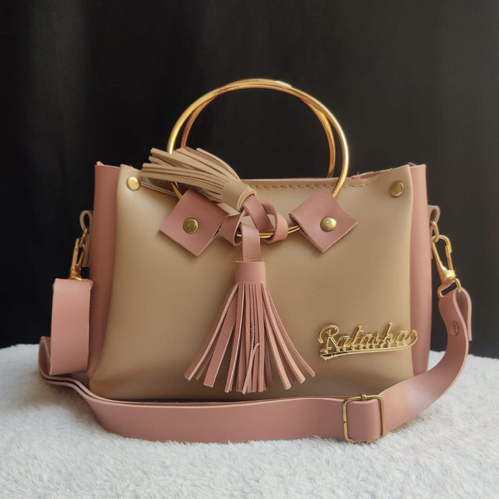 Ladies Shoulder and Crossbody Handbag Synthetic Material Stylish Casual ...