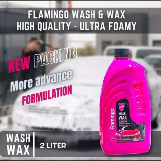 Car Wash & WAX Shampoo flamingo 2 Litre | Daraz.pk