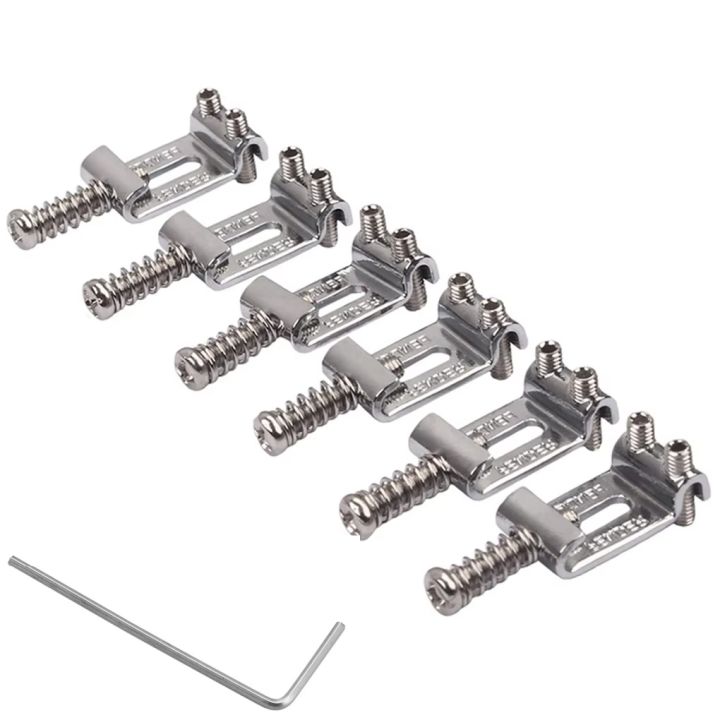 Roller Tremolo Bridge Saddles 6PCS w/Wrench - Precision Zinc Alloy for ...