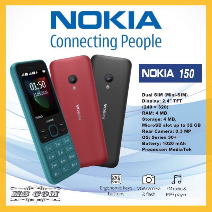 Nokia 150 original made in Vietnam,Dual sim PTA approved 1year warranty ...