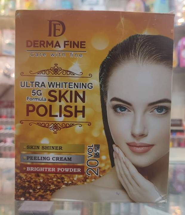 Derma Fine Ultra Whitening 5g Formula Skin Polish (Brightener Powder ...