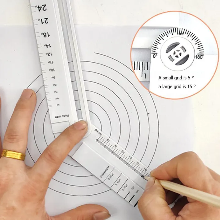Folding Ruler Multifunction DIY Drawing Rulers for Kids Students Office ...