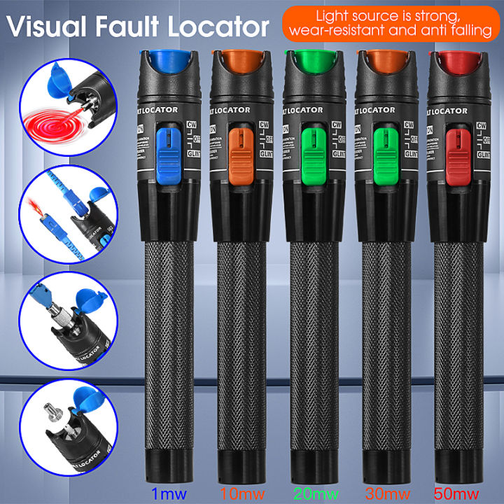COMPTYCO FTTH Fiber Optic Cable Tester Pen 1/10/20/30/50mw Visual Fault ...