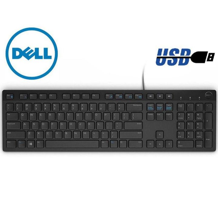 Dell Slim (Wired) For Pc & Laptop Usb 100% Branded Orignal Keyboard ...