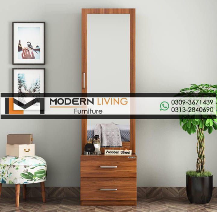 Stylish dressing table 2 drawers 5 shelves Customized | Daraz.pk