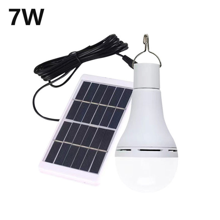 7W Solar Light Waterproof USB Charged Hanging Emergency Sunlight ...