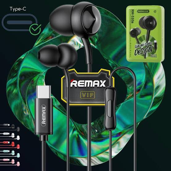 REMAX RM-510A TYPE C EARPHONE - Headphone - Ear Phone - Earphone ...
